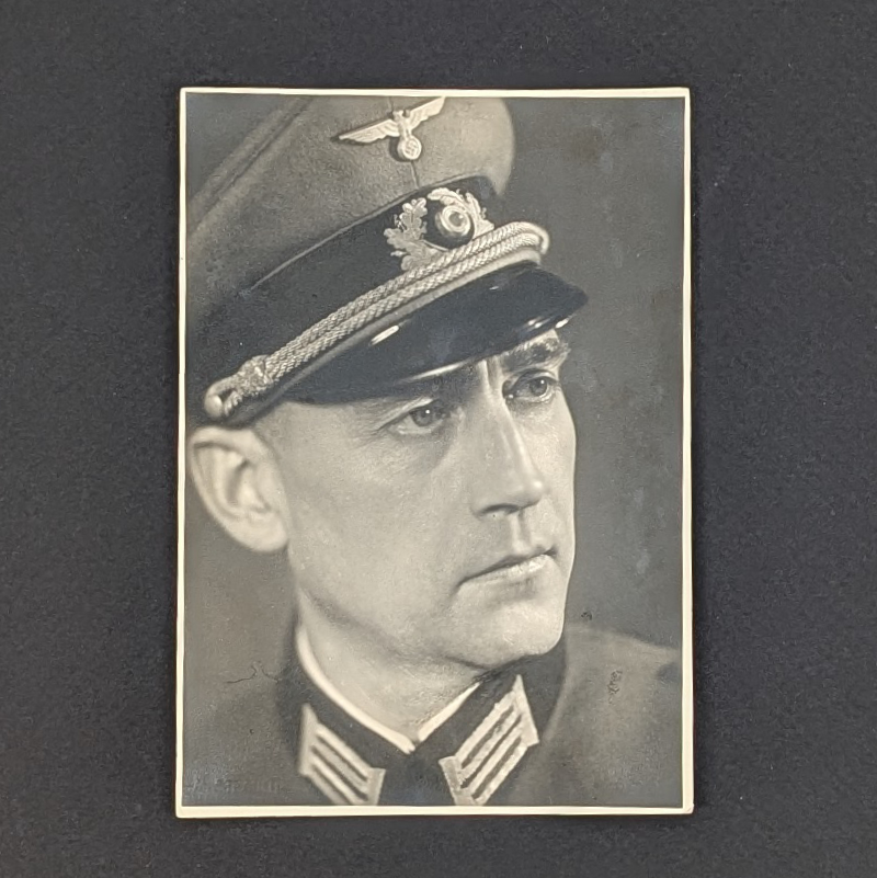 German Army Lt Colonel Signed Portrait RPPC – inscribed “In true ...