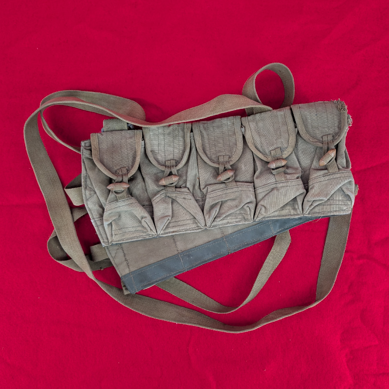 NVA – VC Chicom Supplied SKS Ammo Belt Showing Combat Wear – Rohr Historica